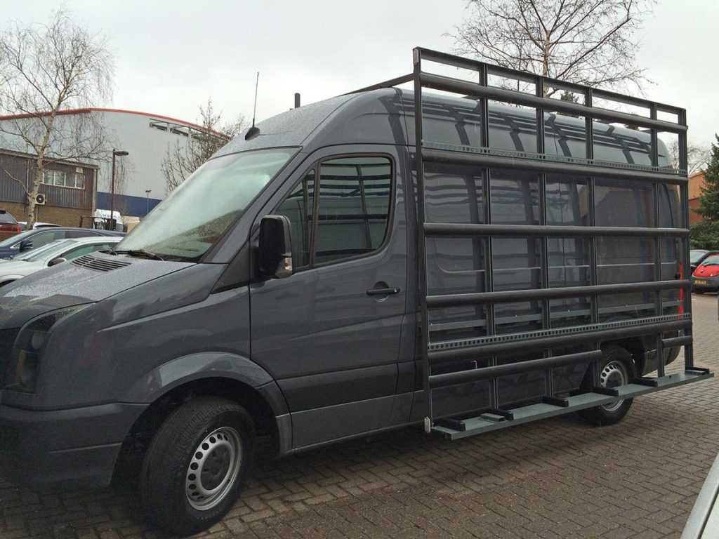 Glazing Van Leasing with Fitted Glass Racks and Internal Shelving